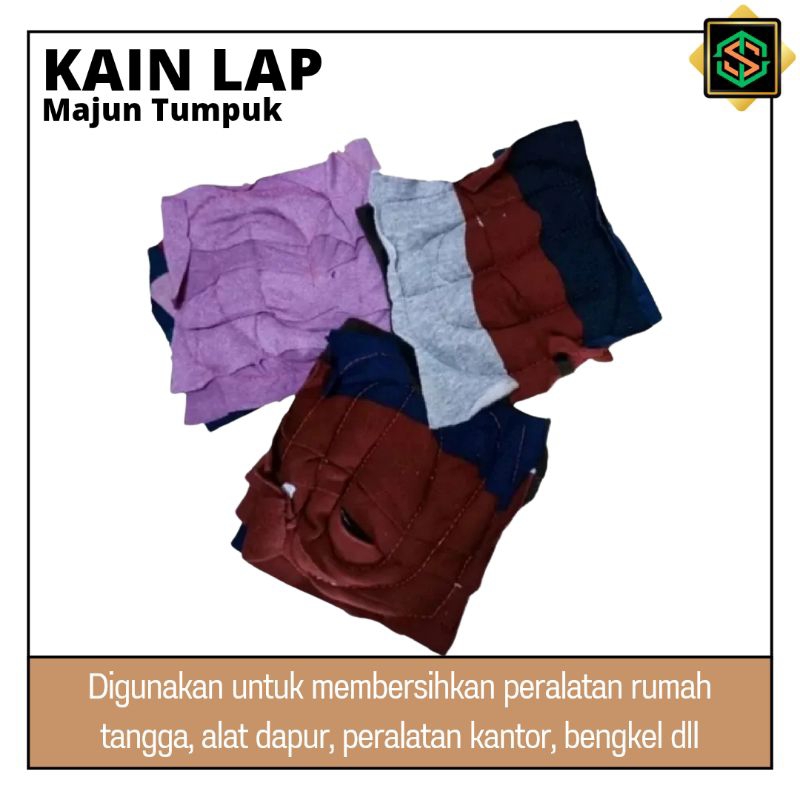Jual Kain Lap Majun Tumpuk Warna Jahit Kiloan Bahan Kaos | Shopee Indonesia