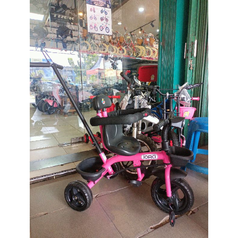 Jual Sepeda roda 3 pmb iora tipe T-27 warna pink | Shopee Indonesia