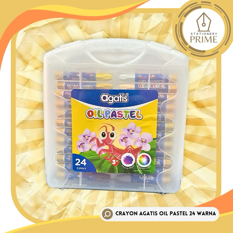 Jual Crayon Agatis Oil Pastel 24 Warna | Shopee Indonesia