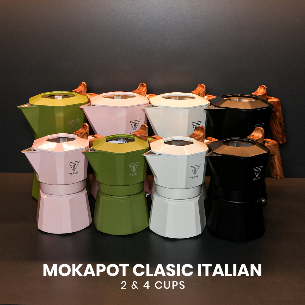 Jual Vesper the legend of mokapot classic italian coffee maker / premium moka pot kopi espresso ...