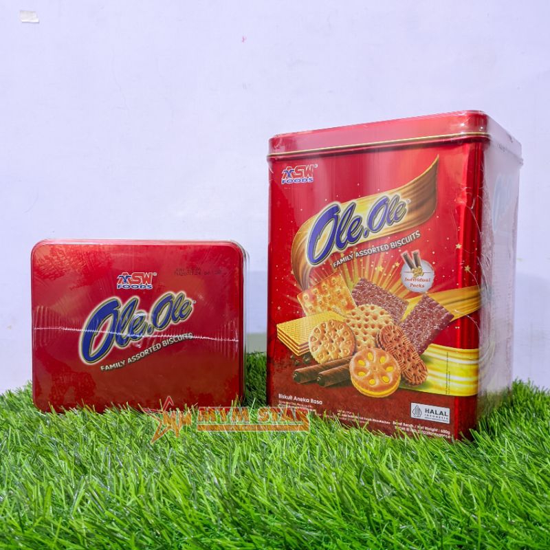 Jual Ole Ole Family Assorted Biscuits Kaleng Segi 600g | Shopee Indonesia