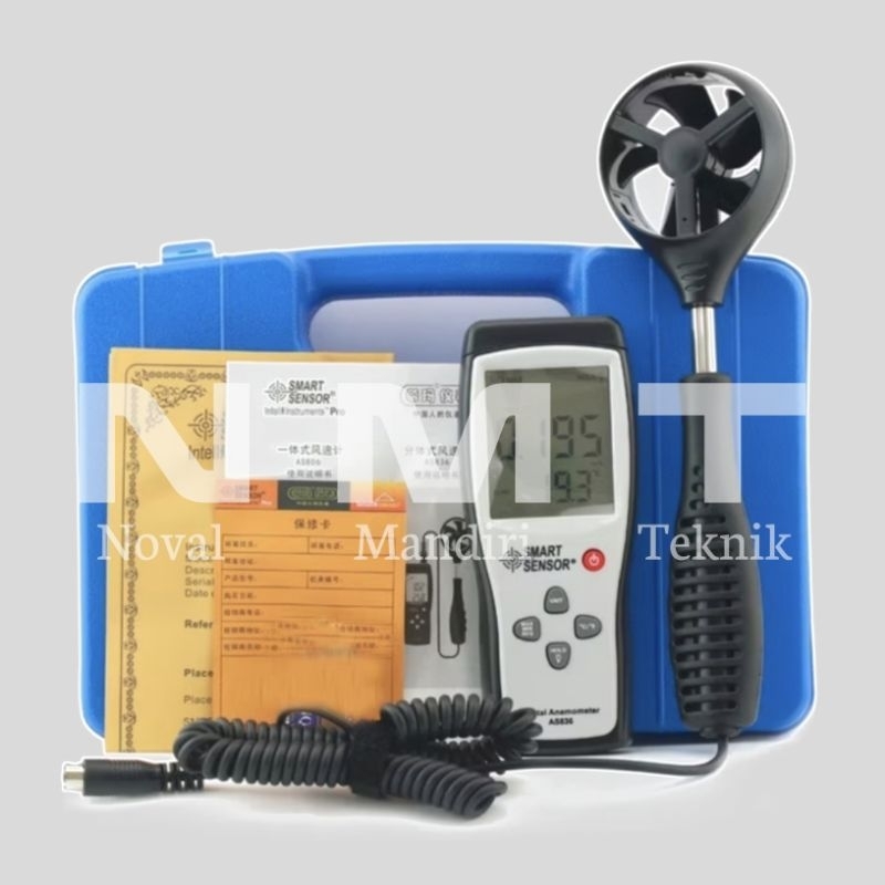 Jual Anemometer Smart Sensor AS836 Bersertifikat Penguji Angin AS-836 ...