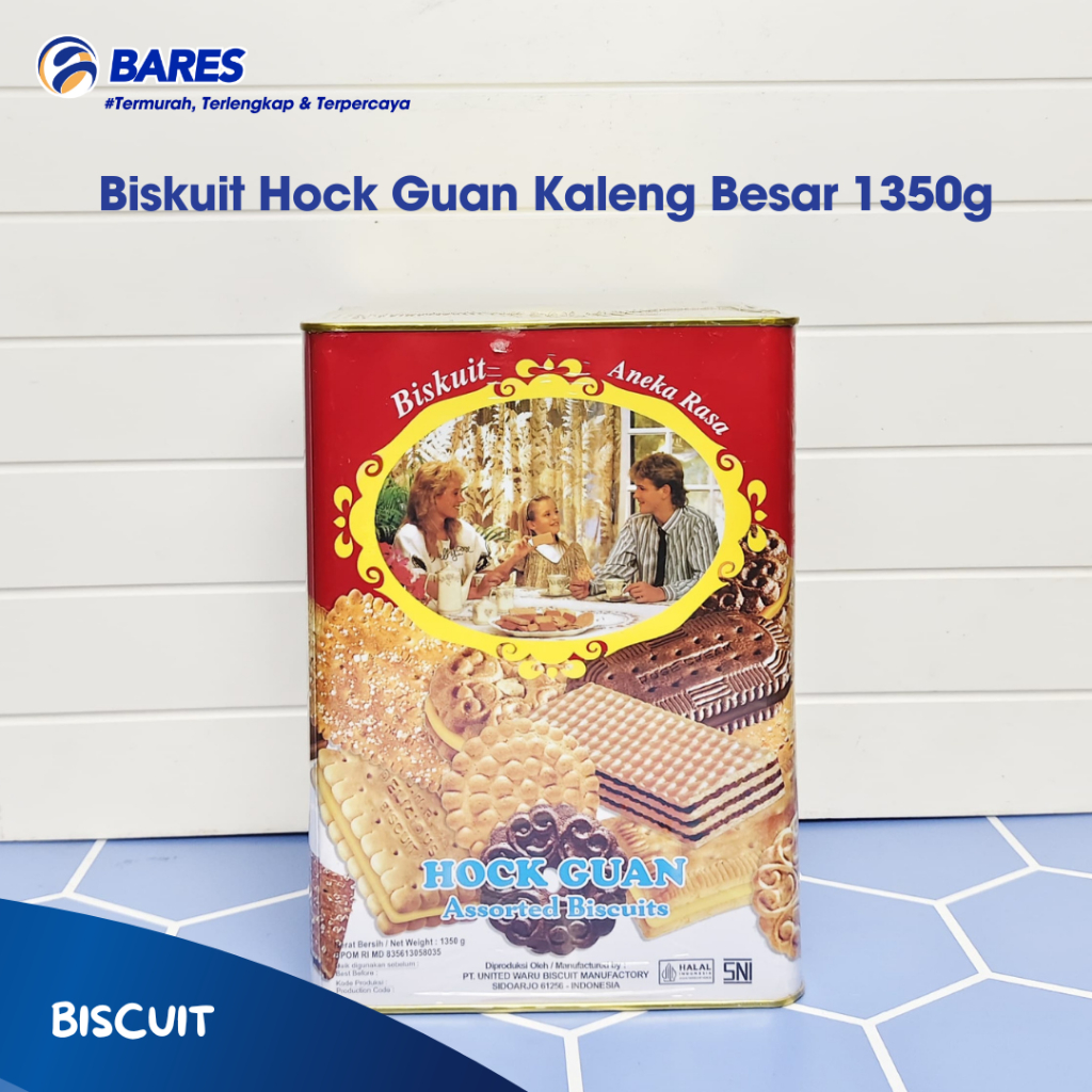 Jual Biskuit HOCK GUAN Kaleng Besar 1350g | Shopee Indonesia
