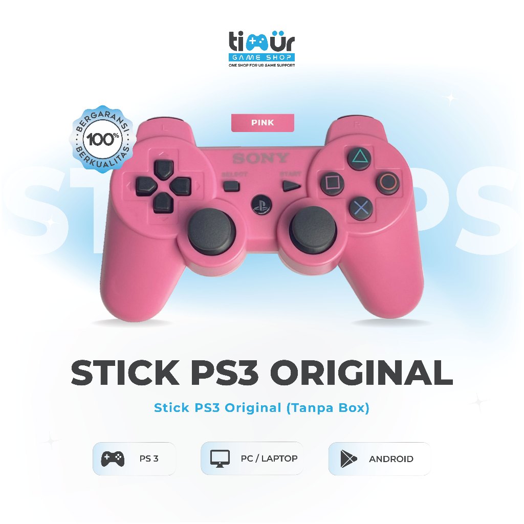 Jual Stik Stick PS3 Original Ori Pabrik Wireless Warna Pink TANPA DUS ...