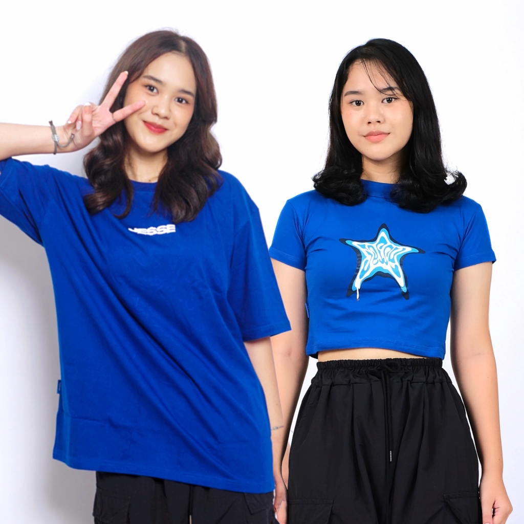 Jual Jessedreamco - J Bundle Couple | TShirt Crop Top Kaos Oversize ...