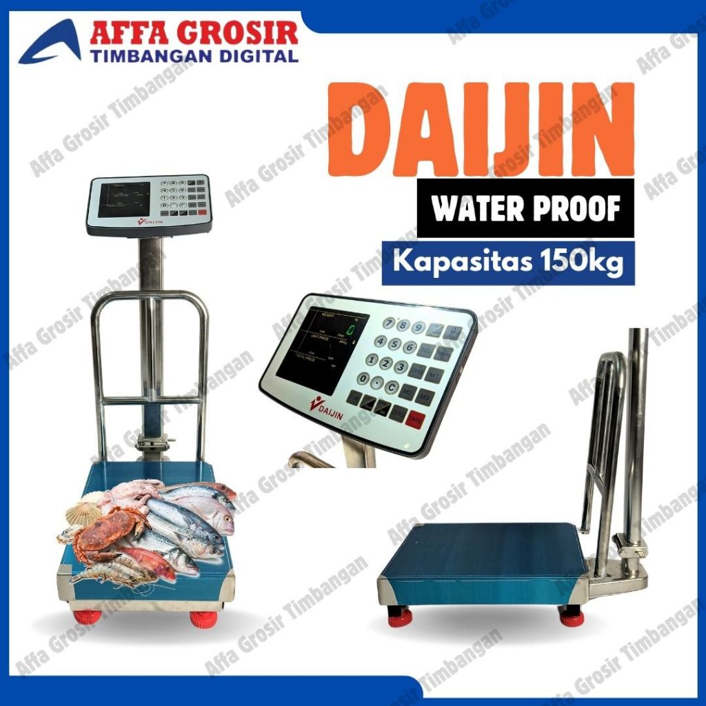 Jual Affa Grosir Timbangan Digital Waterproof Stainless 150kg Tahan Air ...
