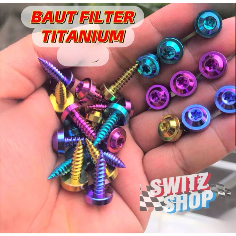 Jual Titanium Baut BOX Filter M5x22MM M5x25 MM Honda Beat Vario PCX ...