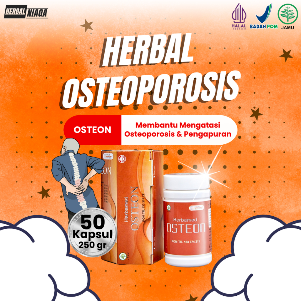 Jual Herbamed OSTEON - Obat Herbal Osteoporosis & Pengapuran - Isi 50 ...