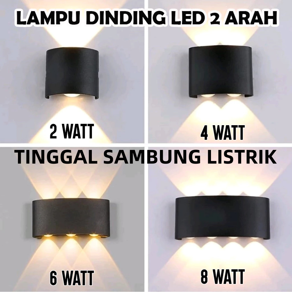 Jual Lampu Dinding Taman Outdoor COB dengan 2W 4W 6W 8W COB Mata 2ARAH Hemat Energi Tahan Air ...