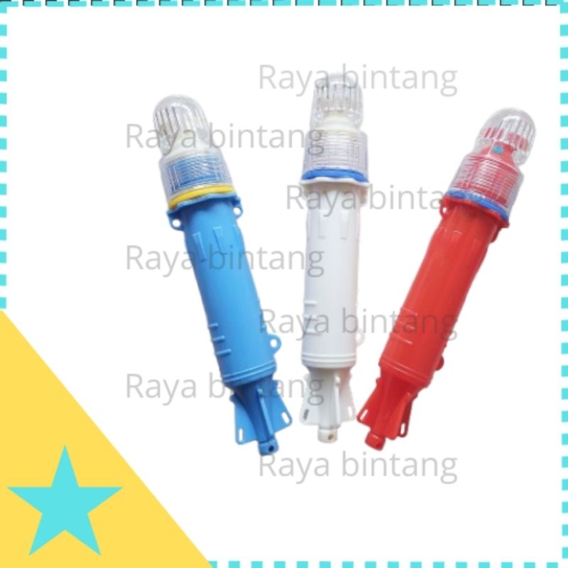Jual Lampu nelayan LED 5 10 15 torpedo 1 2 3 warna pancing jala kapal ...