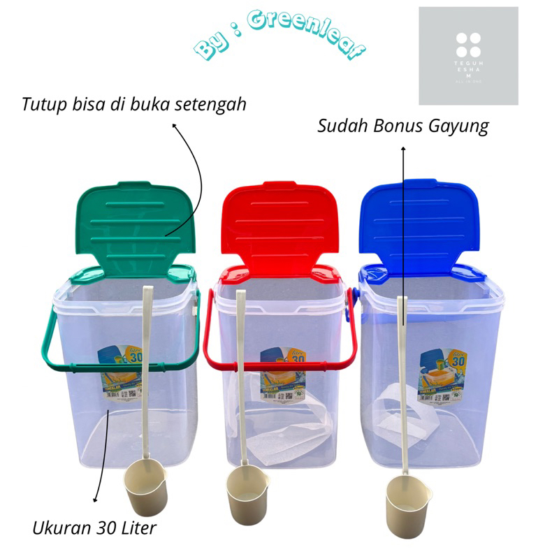 Jual Toples Es buah + Gayung 30 Liter / Aquarium es kelapa / Toples es ...
