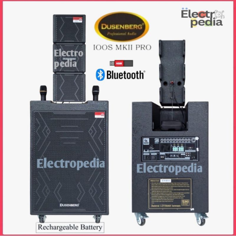 Jual Speaker Portable 15 Inch Model Line Array Dusenberg IOOS MKII PRO USB Bluetooth TWS ...