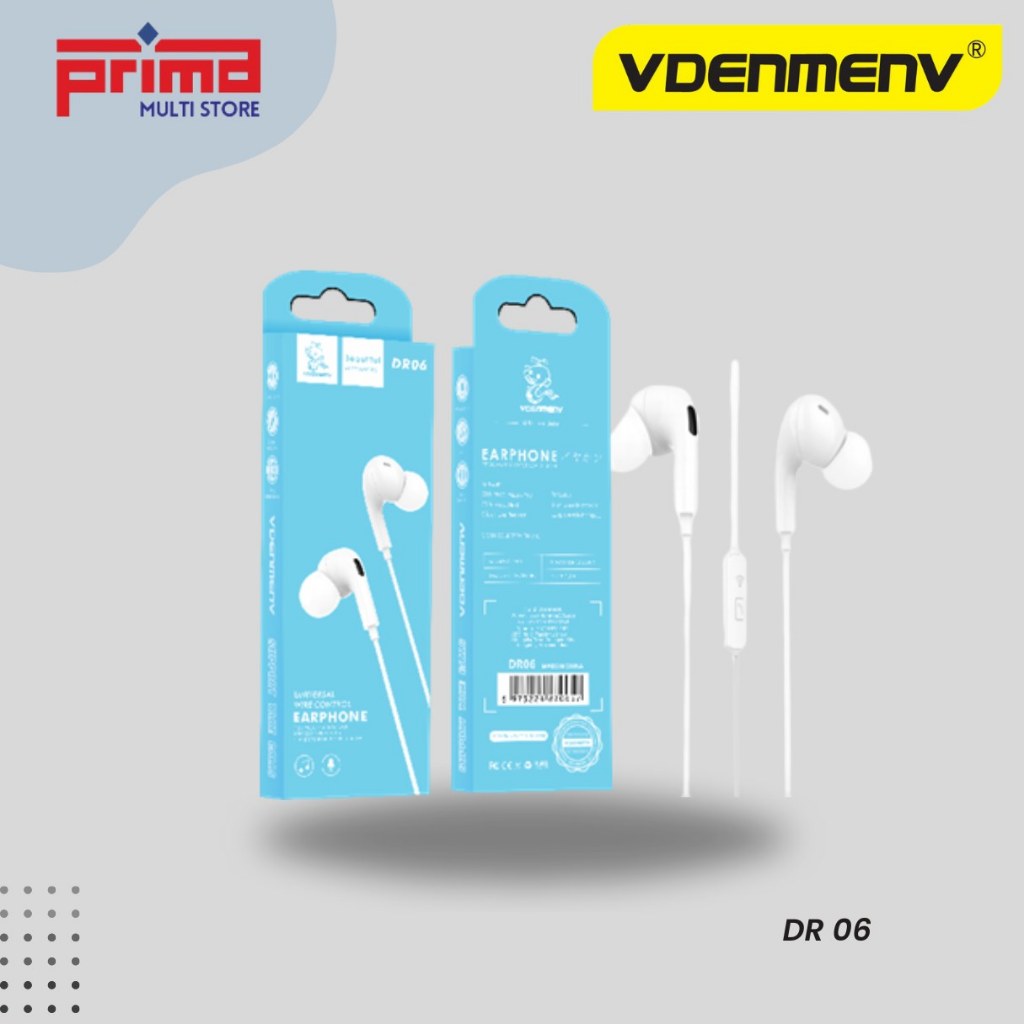 Jual VDENMENV DR06 In Ear Earphones Noise Cancelling 3.5mm Wired Headset Music Earpieces with ...