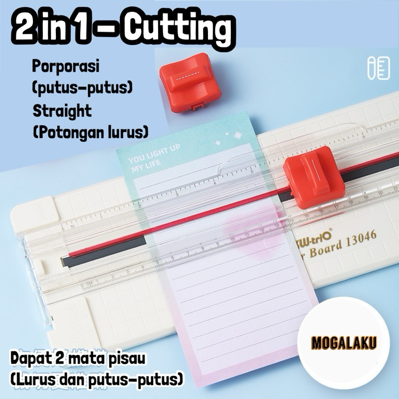 Jual 2in1 alat potong porporasi tanda sobek karcis perforated cutting ...