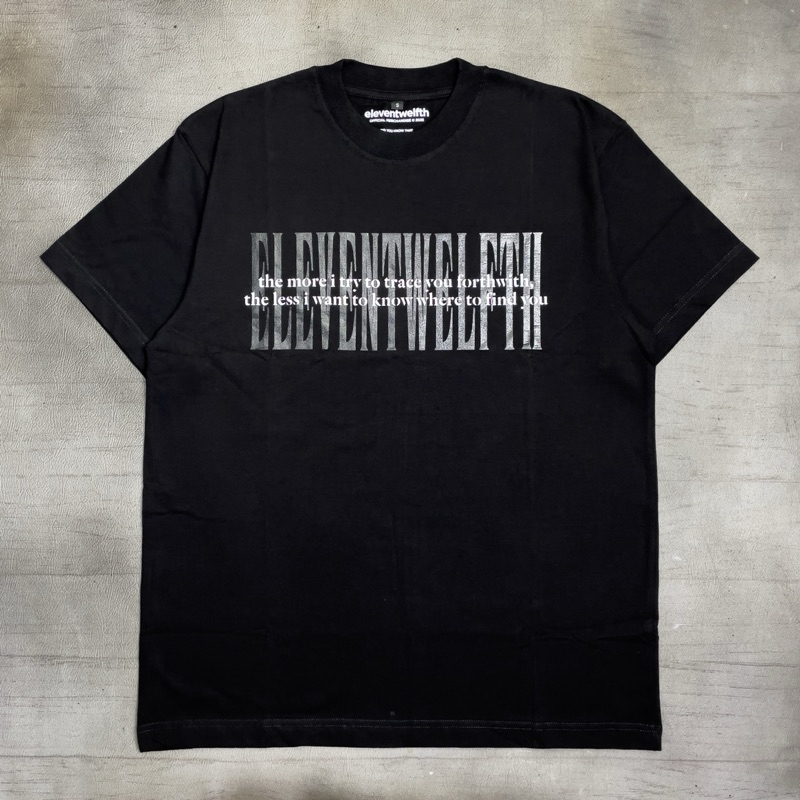 Jual Eleventwelfth - The More, The Less | Tshirt Black Original ...