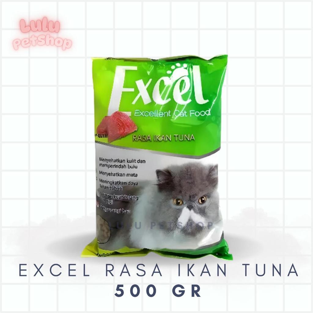 Jual EXCEL CAT FOOD DRY RASA IKAN TUNA BENTUK IKAN 500 GRAM | Shopee ...