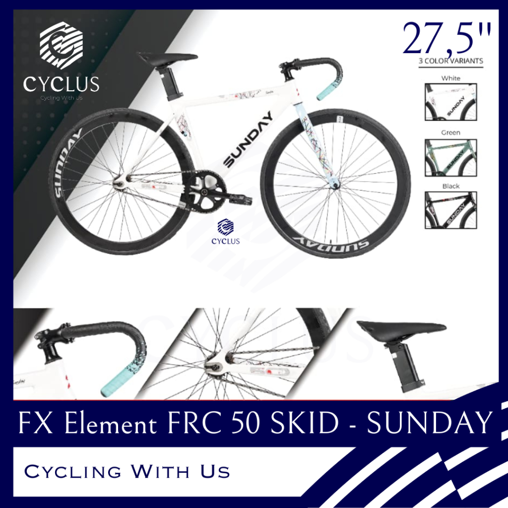 Jual Terlaris Sepeda Fixie Balap Element Frc 50 Skid Sunday Bahan Frame ...