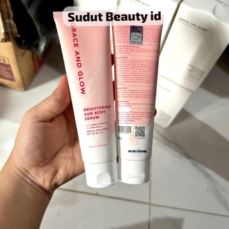 Jual Grace and Glow Brightening Sun Lotion Body Serum SPF 30 PA ...