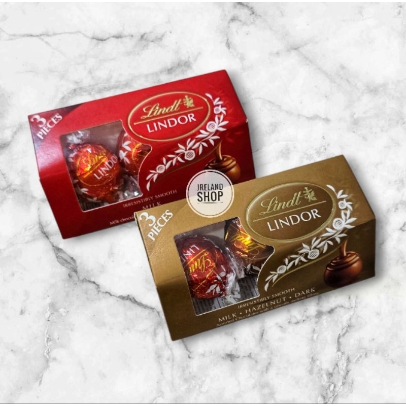 Jual Lindt Lindor Milk / Hazelnut / Dark Chocolate | Shopee Indonesia