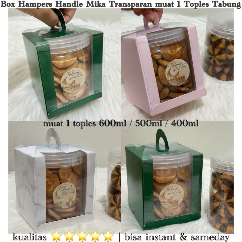 Jual Kotak Hampers muat 1 toples 600ml / 400ml Kotak Hampers Kue Kering ...