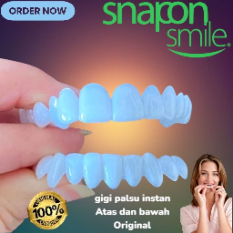 Jual Snap On Smile 100% Original Authentic / Gigi Palsu instan Snapon Smile 1 Set Veneer Gigi ...