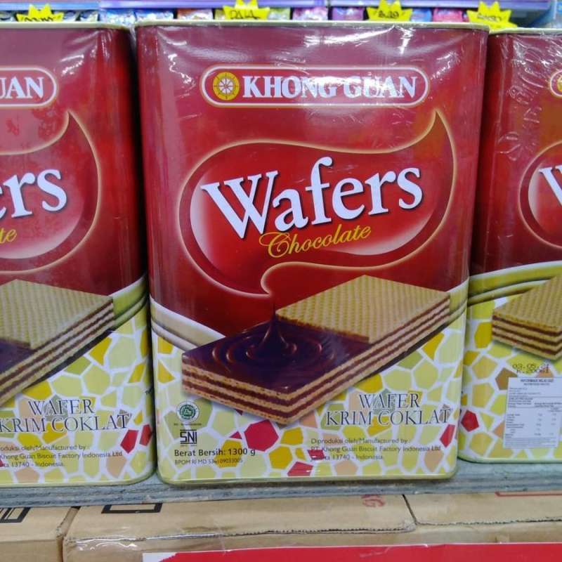 Jual Khonguan Wafer Coklat 1300gr wafer biskuit kue | Shopee Indonesia