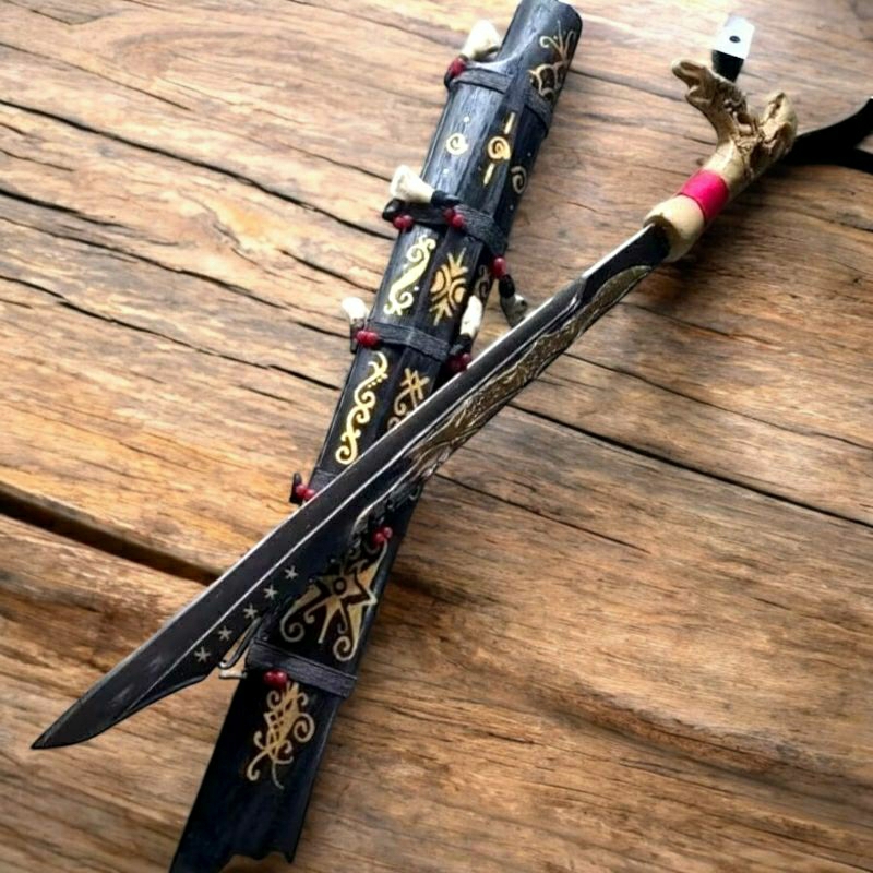 Jual Mandau suku Dayak motif Naga Timbul | Shopee Indonesia