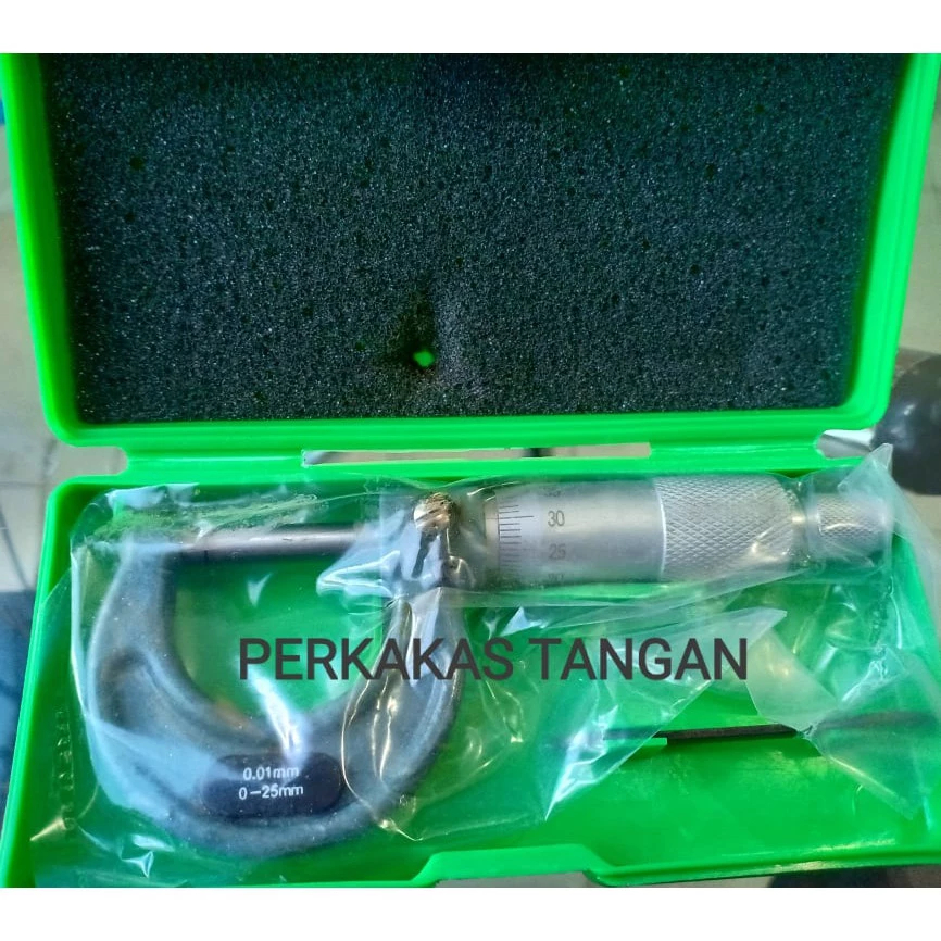 Jual MIKROMETER SEKRUP MICROMETER LUAR 0-25 Mm 0.01mm | Shopee Indonesia