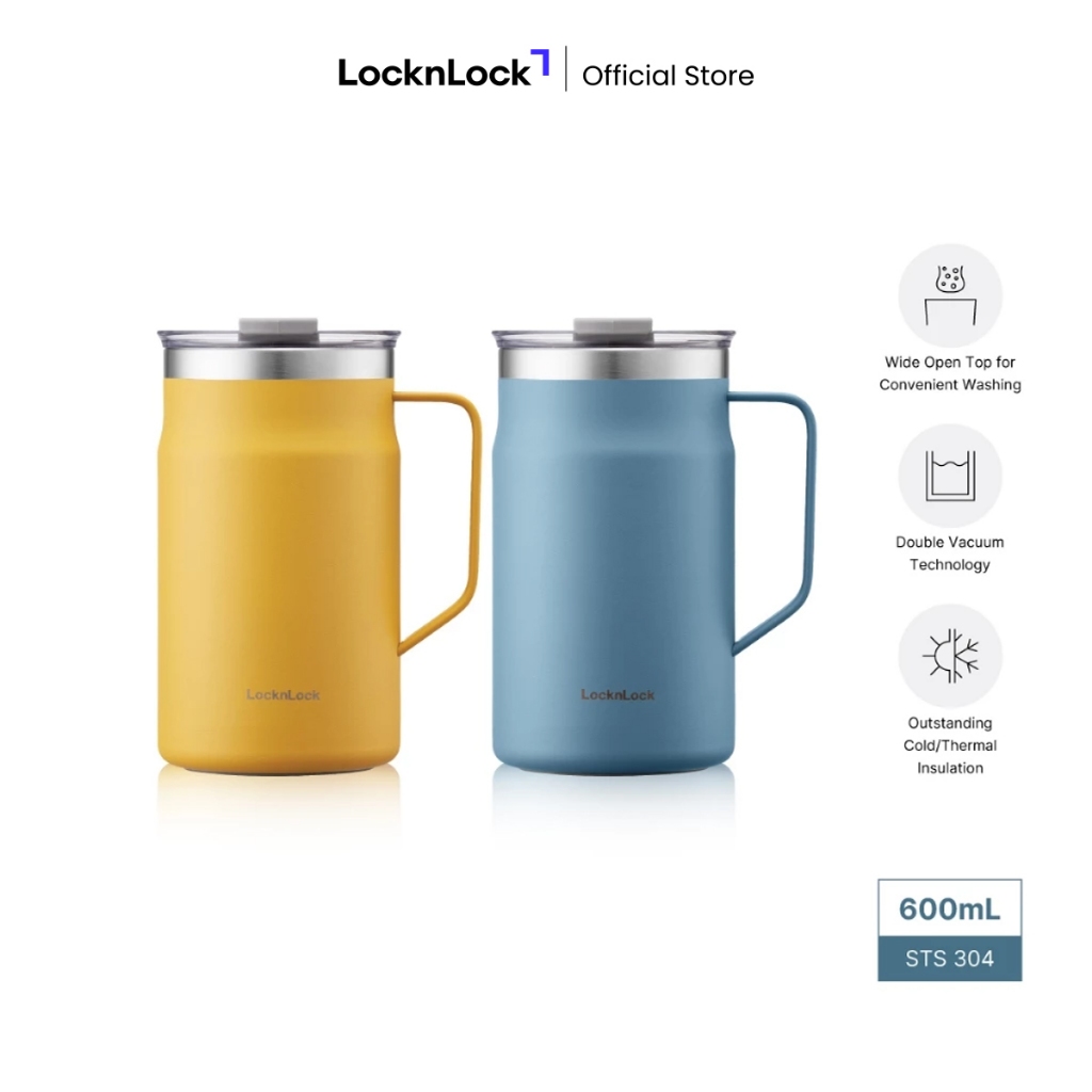 Jual LocknLock Tumbler Metro Mug 600ml - LHC4282 | Shopee Indonesia