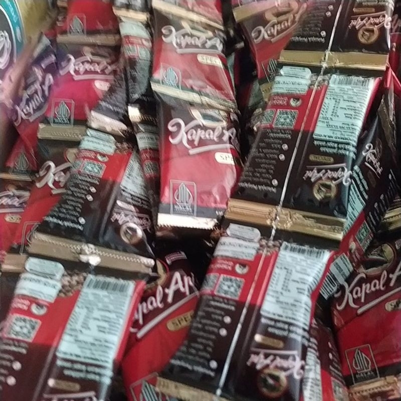 Jual kopi kapal api mini spesial tanpa gula [1 renceng isi 10 sachet ...