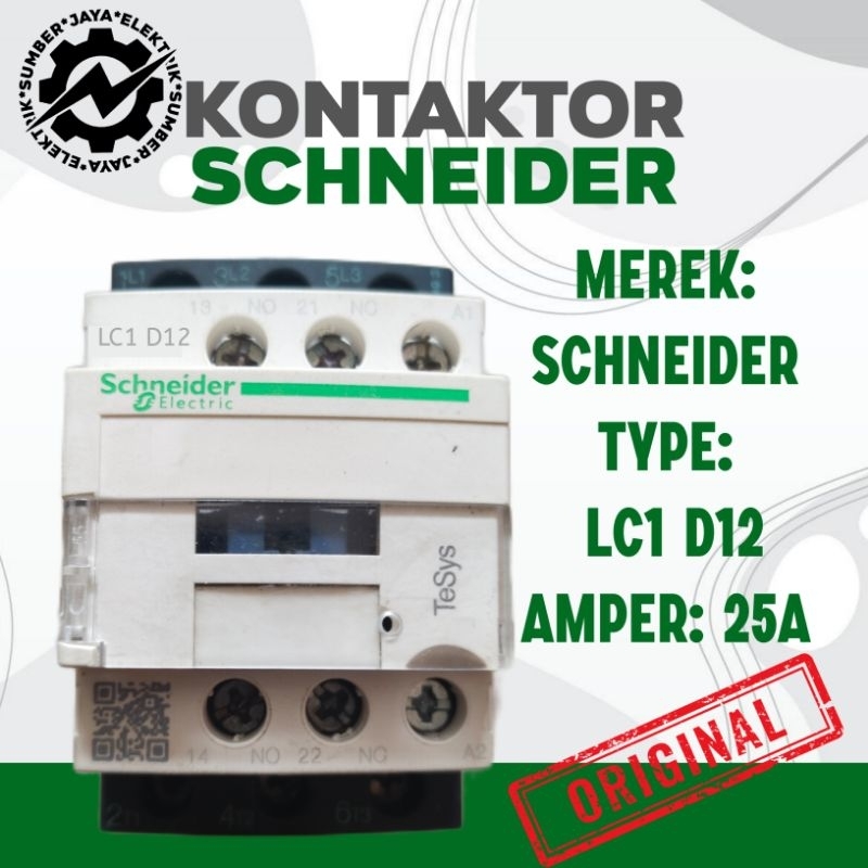 Jual KONTAKTOR CONTACTOR SCHNEIDER LC1D12M7 25A 220V | Shopee Indonesia