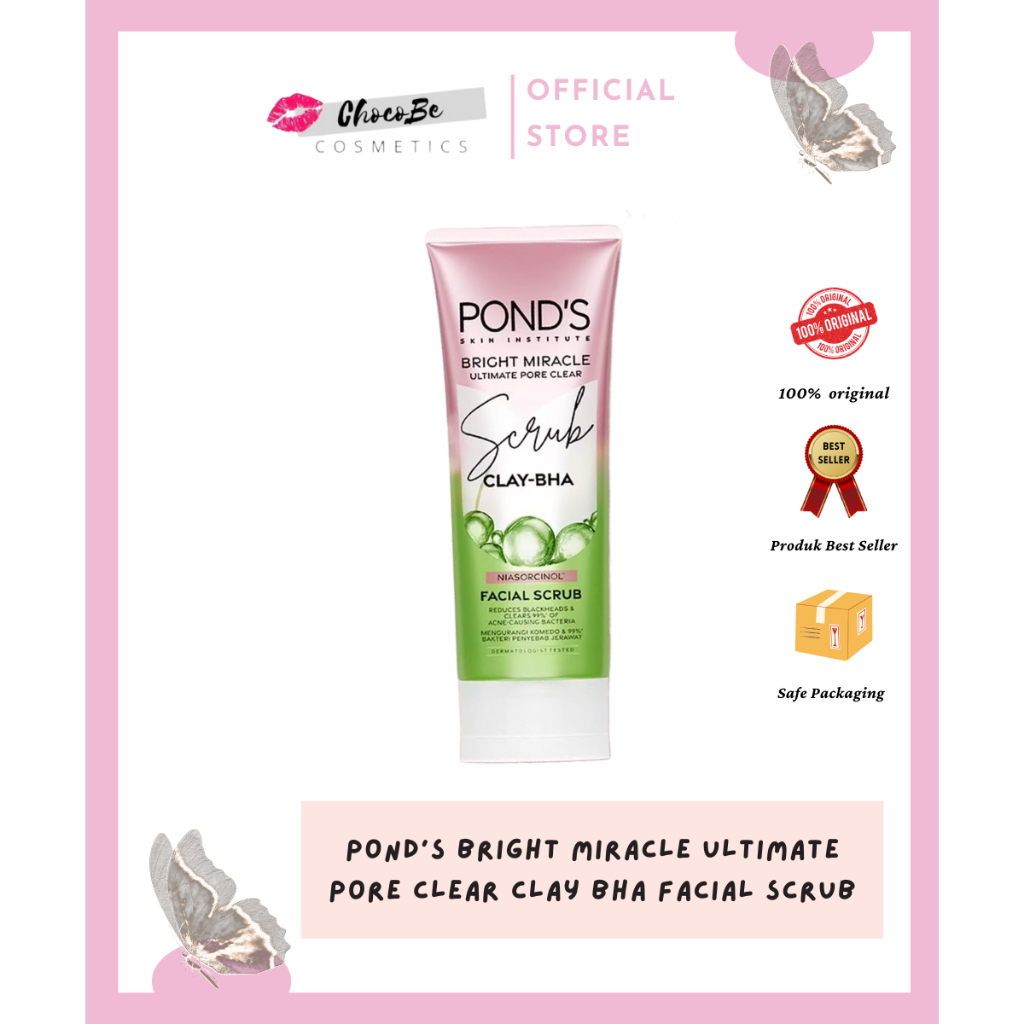 Jual Pond's / Ponds Bright Miracle Ultimate Pore Clear Clay BHA Facial ...