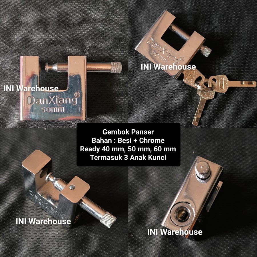 Jual Gembok Panser Padlock Bahan Besi Chrome Iron Pintu Pagar Ruko ...