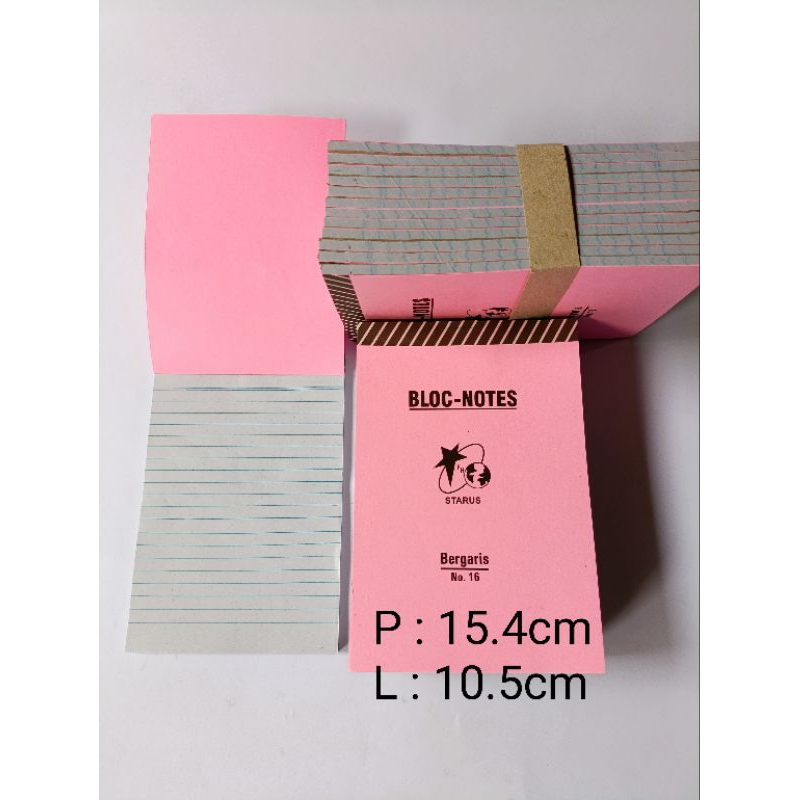 Jual buku blok notes no.16 garis /12pcs | Shopee Indonesia
