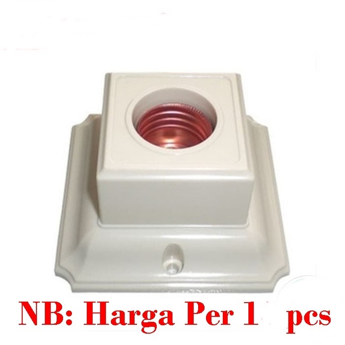 Jual Fitting Lampu Plafon Persegi Rumah Lampu Plafon Ukuran E27 @ 1 pcs ...