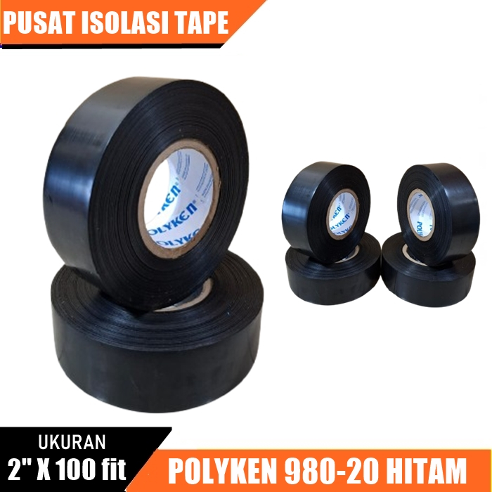 Jual POLYKEN ISOLASI PIPA ANTI KARAT 2 INCH X 100 FEET HITAM PUTIH ...