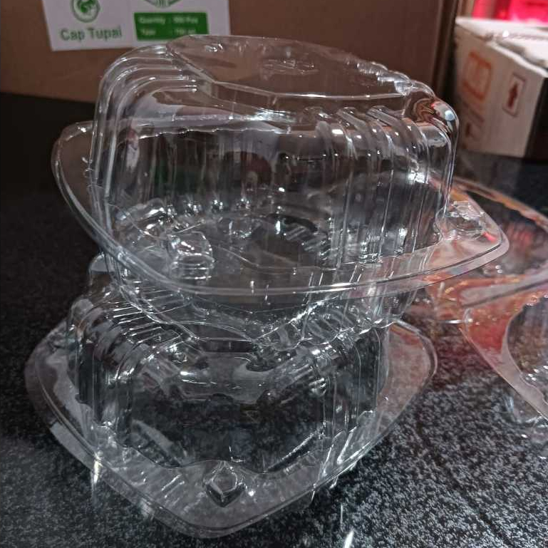 Jual Mika Burger Bening isi 50 pcs / Tempat Burger / Mika Roti Burger ...