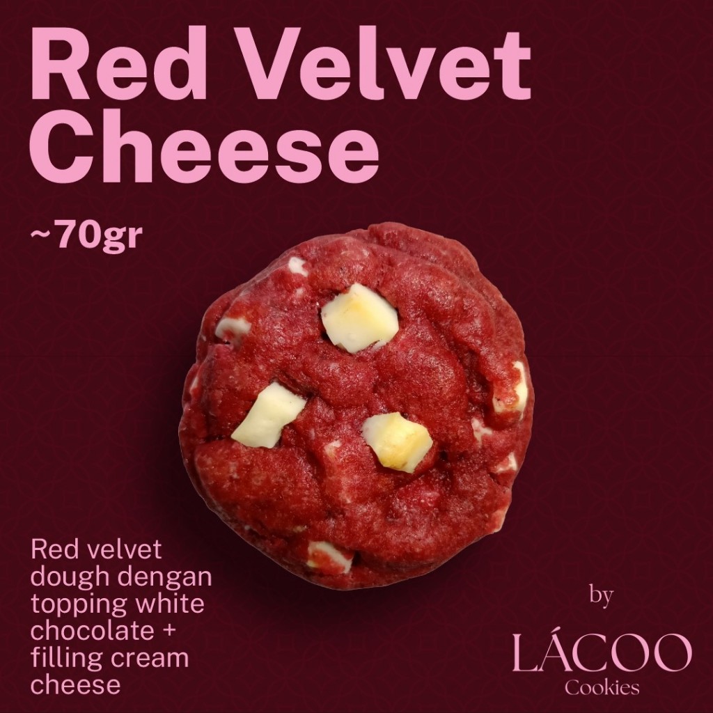 Jual Soft Baked Cookies by LACOO Cookies - Red Velvet Cheese Thick ...