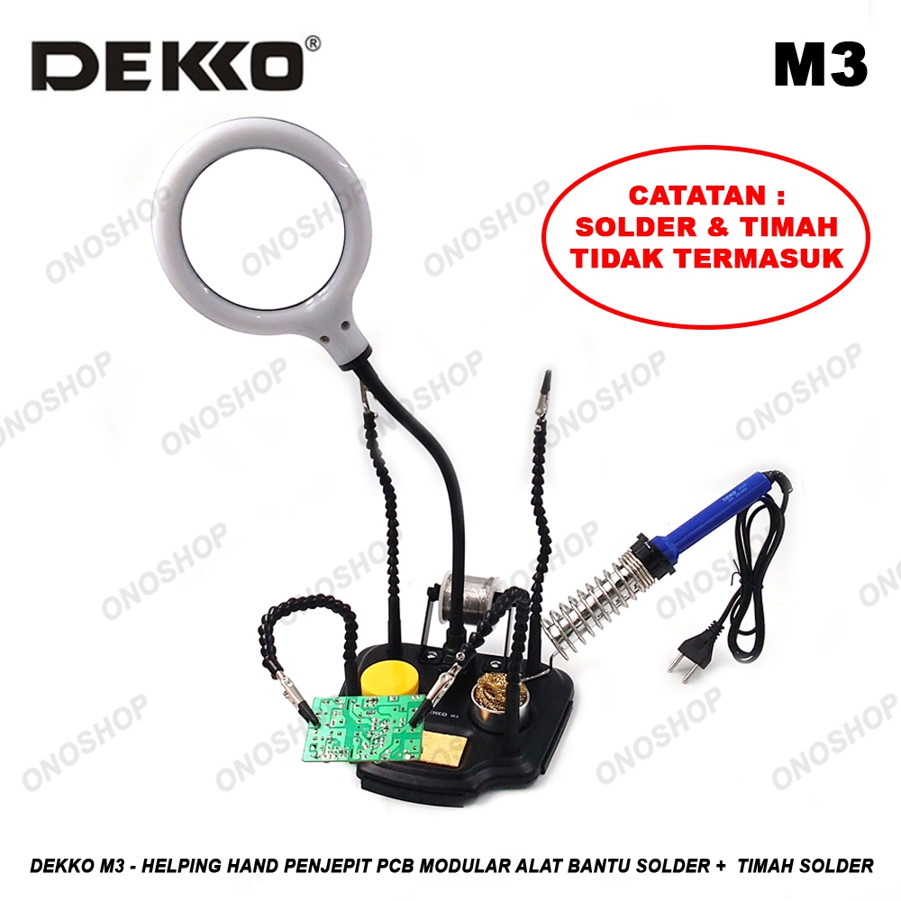 Jual Dekko M3 - Helping Hand Penjepit PCB Modular Alat Bantu Solder ...