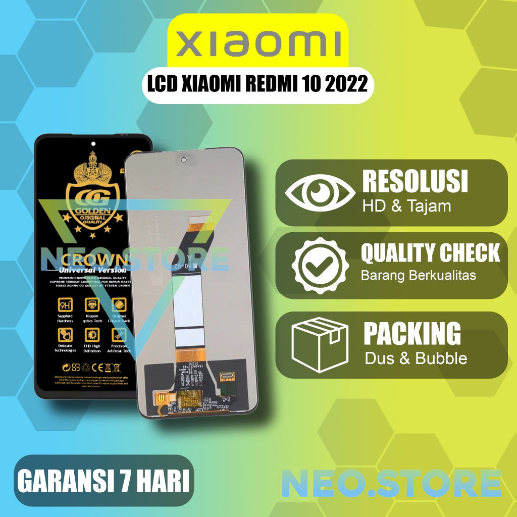 Jual LCD TOUCHSCREEN XIAOMI REDMI 10 / REDMI 10 PRIME / REDMI 10 2022 ...