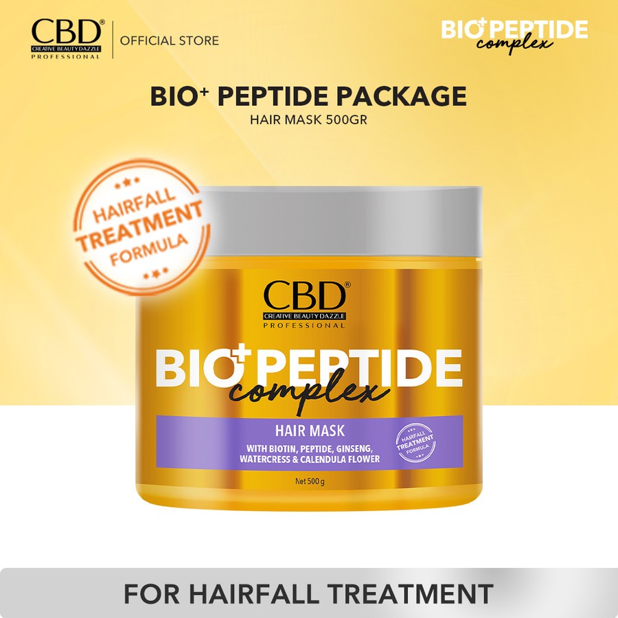 Jual CBD BIO+PEPTIDE COMPLEX HAIR MASK 500ml (rambut rontok) | Shopee ...