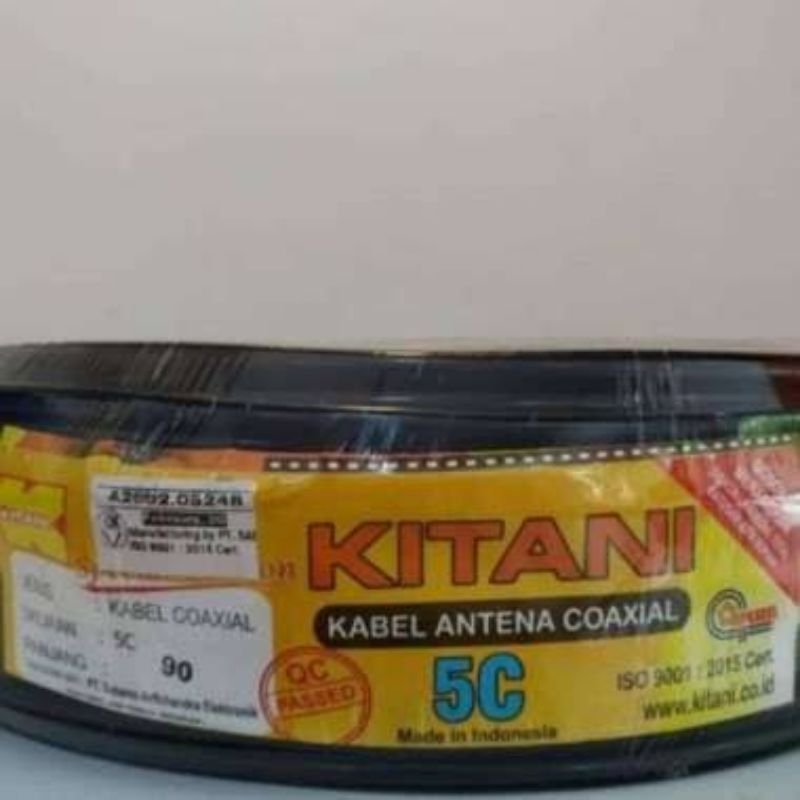 Jual kabel antena coaxcial kitani 5C-2V RG6 ( 20 meter ECER ) | Shopee ...