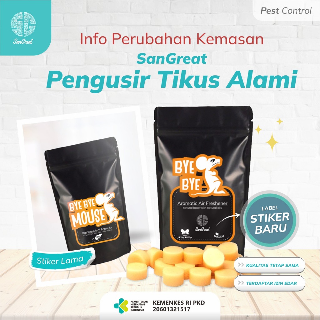 Jual Pengusir Tikus Rat Repellent Anti TIkus Bye Bye Mouse gel 70 gr ...