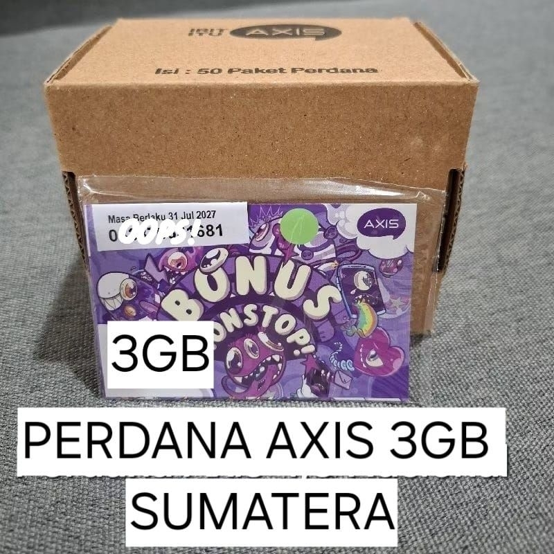 Jual Perdana Axis 3GB (Sumatera) | Shopee Indonesia