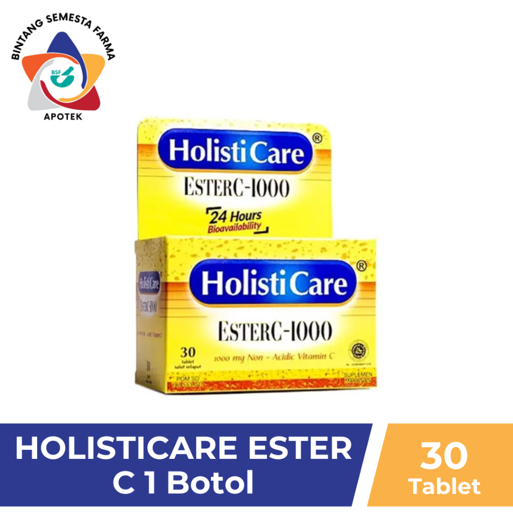 Jual HOLISTICARE SUPER ESTER C 1 BTL - 30 TAB | Shopee Indonesia