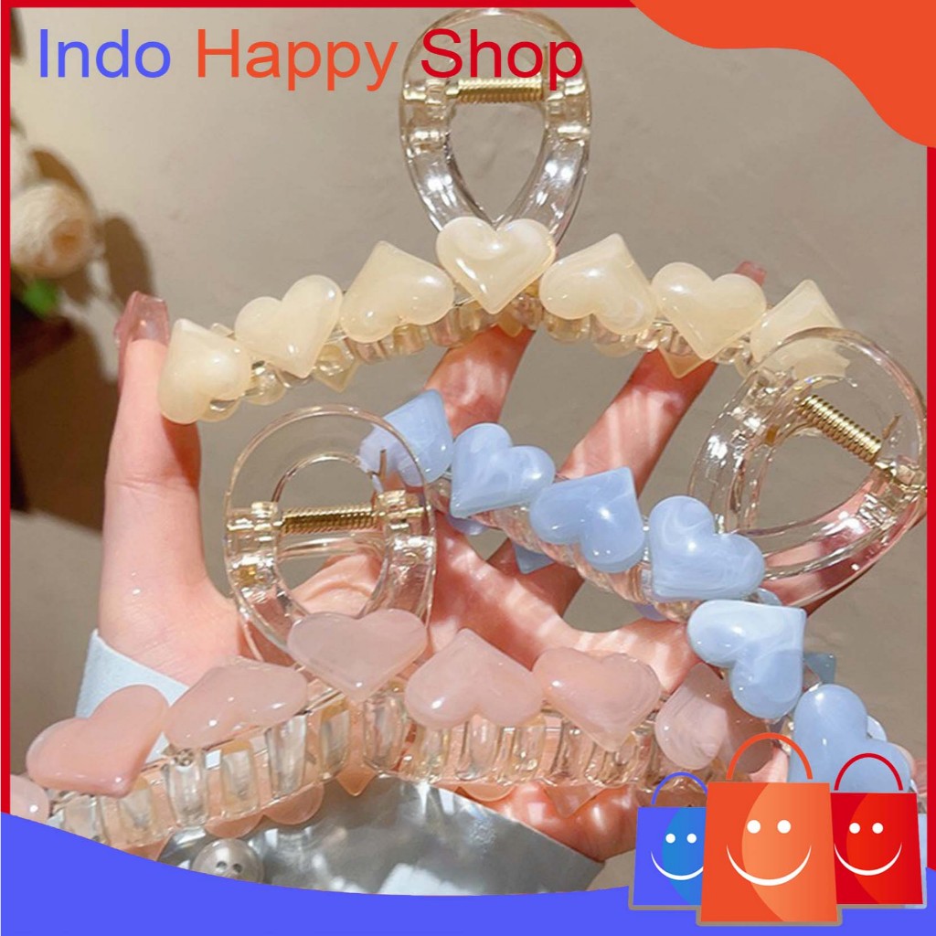Jual Jepit Rambut Badai Jumbo Variasi Love Love 1211 | Shopee Indonesia