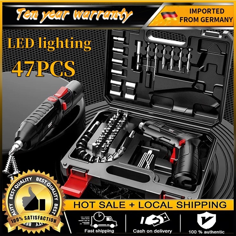 Jual Diskoom obeng elektrik set komplit cordless Tools Screwdriver 4.2V ...