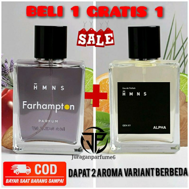 Jual Parfum No 1 BUY 1 GET 1 Hmns ALPHA Hmns FARHAMPTON Eau De Parfume ...