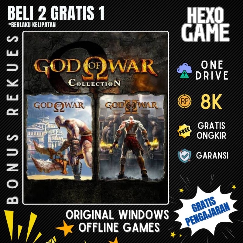Jual God Of War Origins Collection Remastered HD ( 1 , 2 ) - PC Game - Collection 1+2, - LINK ...