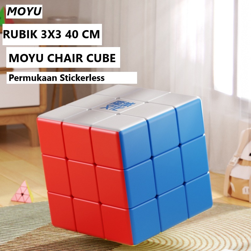 Jual Rubik 3x3 Raksasa Jumbo 40 cm Giant Cube 3x3x3 Moyu Chair Cube Stickerless 40 cm | Shopee ...
